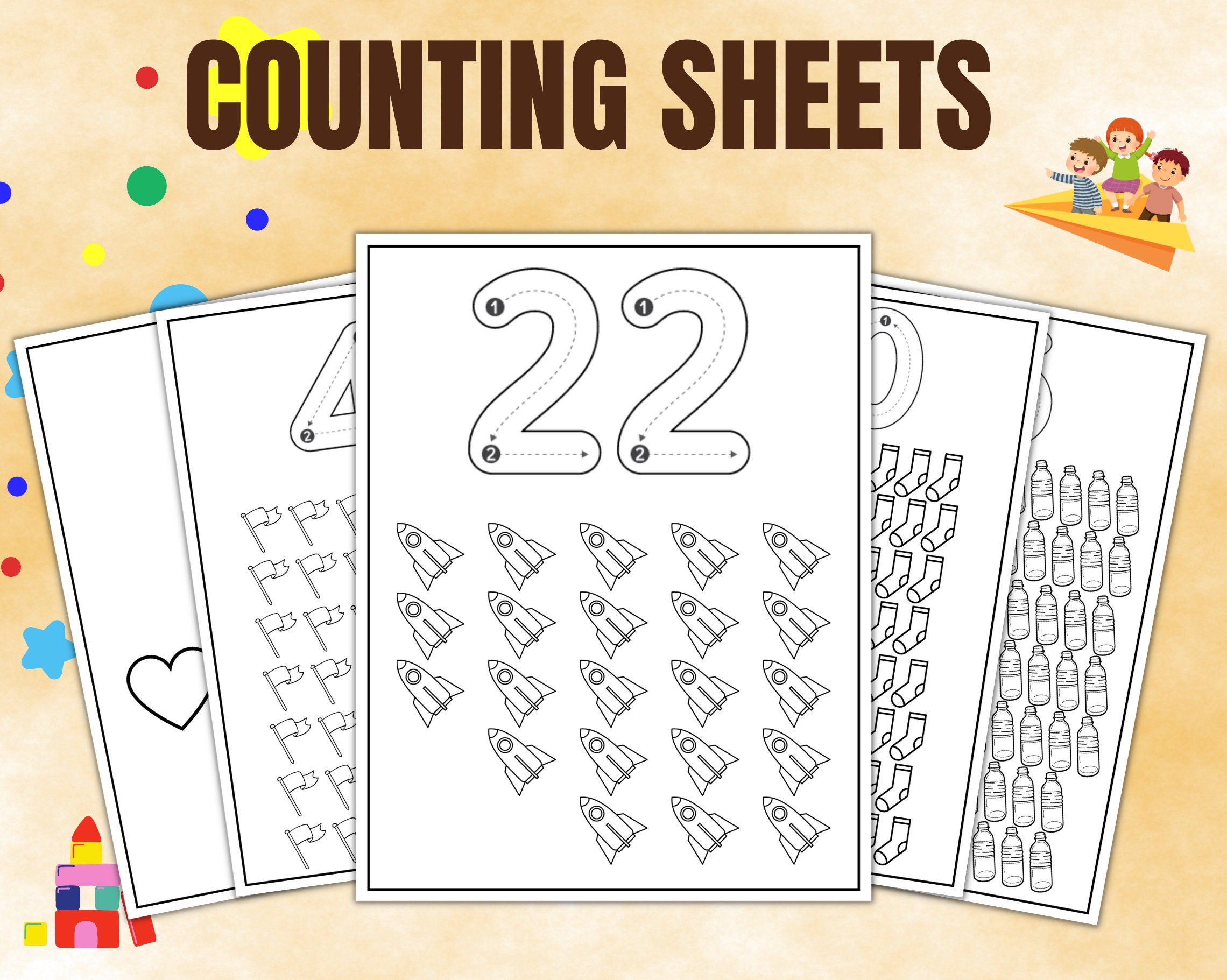 100 Number Tracing Worksheets, Traceable Numbers, Preschool Worksheets ...