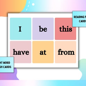 Sight Words Flashcards Printable, Kindergarten to 3rd Grade Sight Words ...