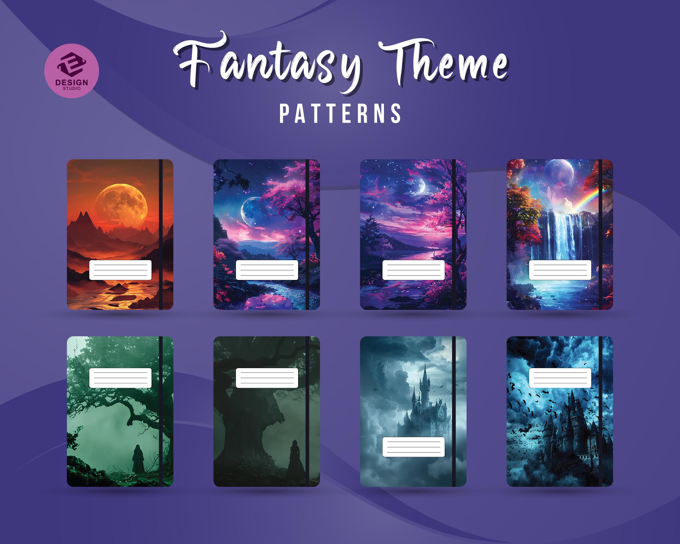 30 Fantasy Goodnotes Covers, Digital Notebook Cover, Patterns Notebook ...