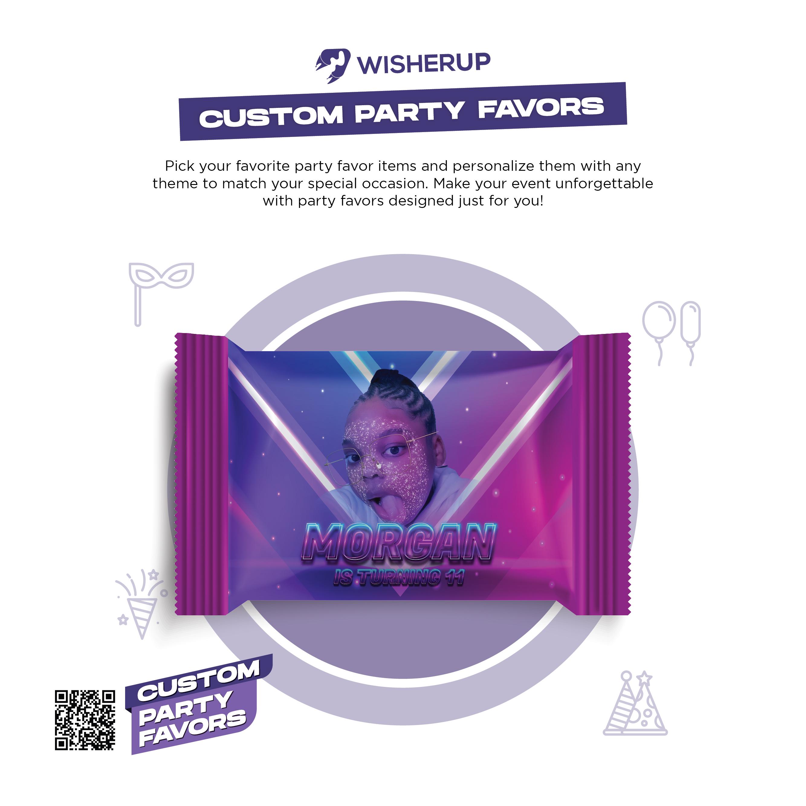 Party Favor Bundle Chip Bag Template Party Favor Template Custom Party ...