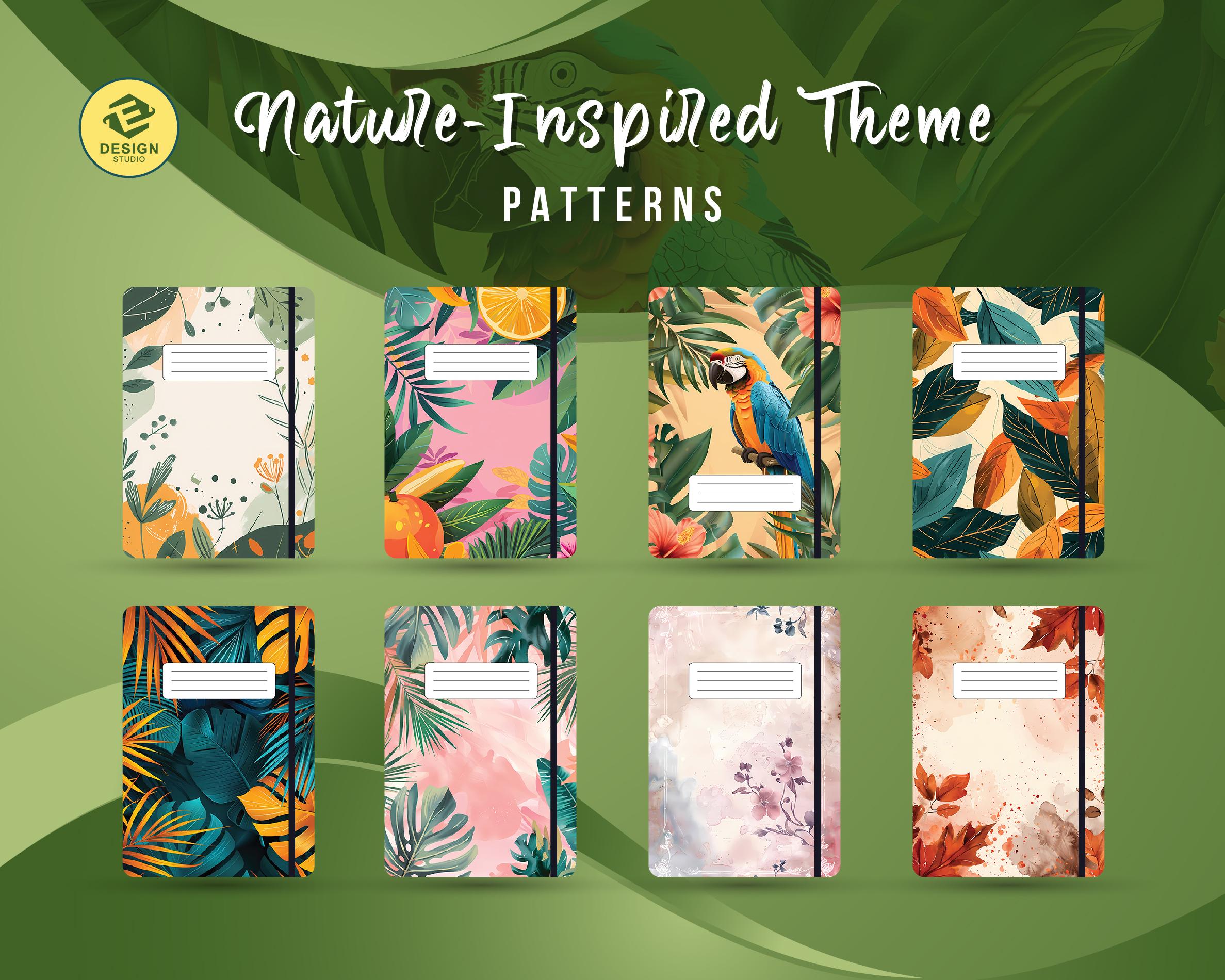 30 Nature Inspired Goodnotes Covers, Digital Notebook Cover, Patterns ...