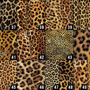 50 Seamless Leopard Print Pattern Paper, Leopard Pattern Svg, 12x12 ...