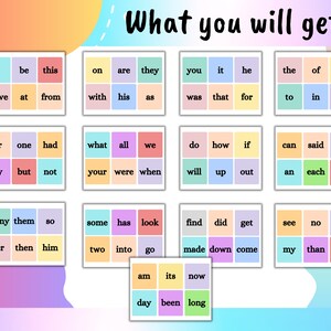 Sight Words Flashcards Printable, Kindergarten to 3rd Grade Sight Words ...