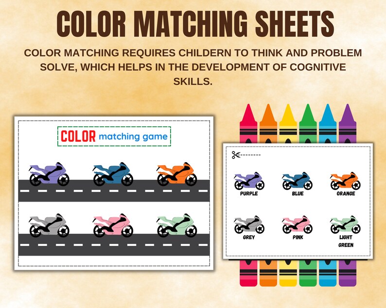 Color Matching Color Activity Learning Colors Toddler - Etsy