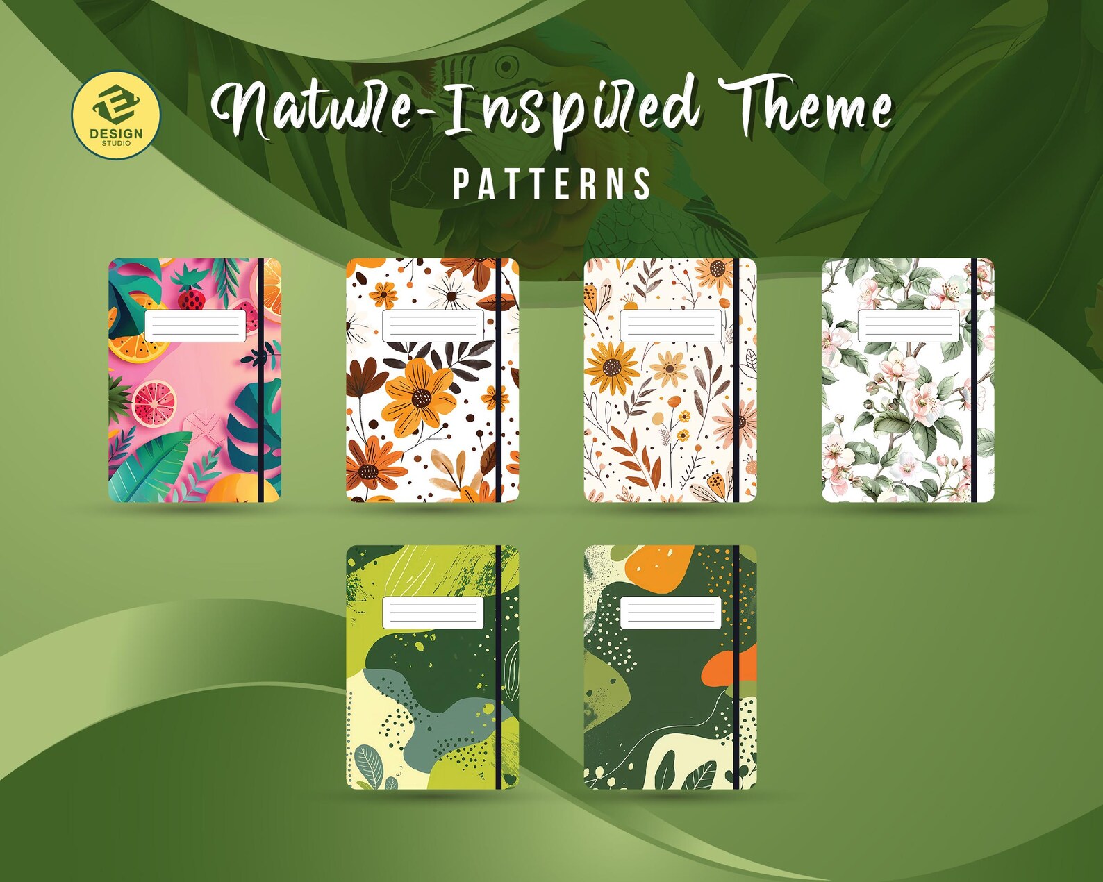 30 Nature Inspired Goodnotes Covers, Digital Notebook Cover, Patterns ...