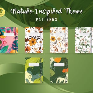 30 Nature Inspired Goodnotes Covers, Digital Notebook Cover, Patterns ...