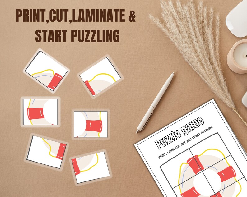 70 Puzzle Game Activity Sheets, Preschool Worksheets, Preschool ...