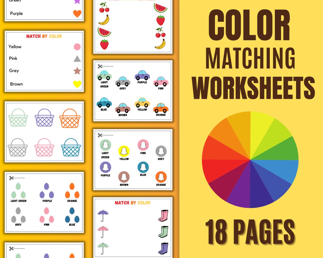 Color Matching, Color Activity, Learning Colors, Toddler Activity ...