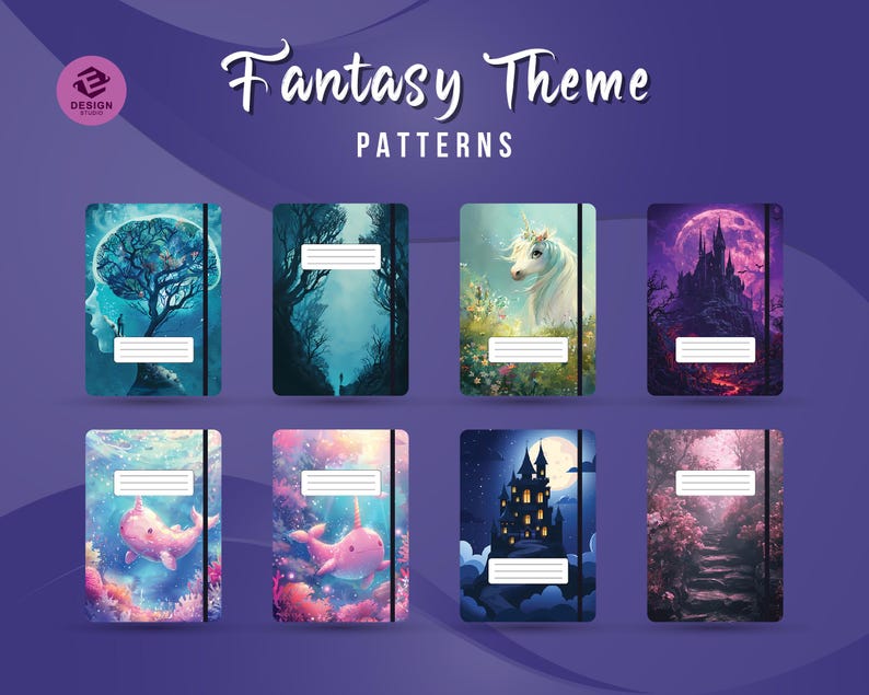 30 Fantasy Goodnotes Covers, Digital Notebook Cover, Patterns Notebook ...