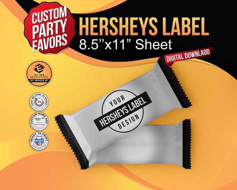 Custom Chocolate Bar Wrapper Template Chocolate Label Chocolate Wrapper ...