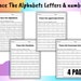 Printable Tracing Worksheet Bundle, Alphabet Number Letter Color Shape ...