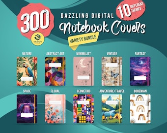 12 Goodnotes Covers, Digital Notebook Cover, Composition Notebook Cover ...