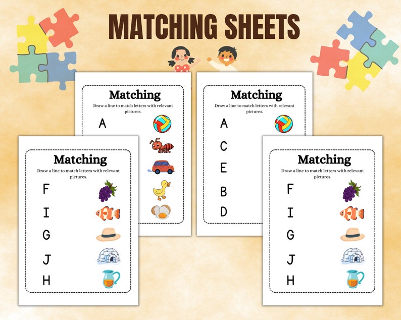 Preschool Alphabet Worksheet Bundle, Letter Tracing Worksheets ...