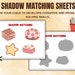 50 Shadow Matching Sheets, Preschool Worksheets, Preschool Printable ...