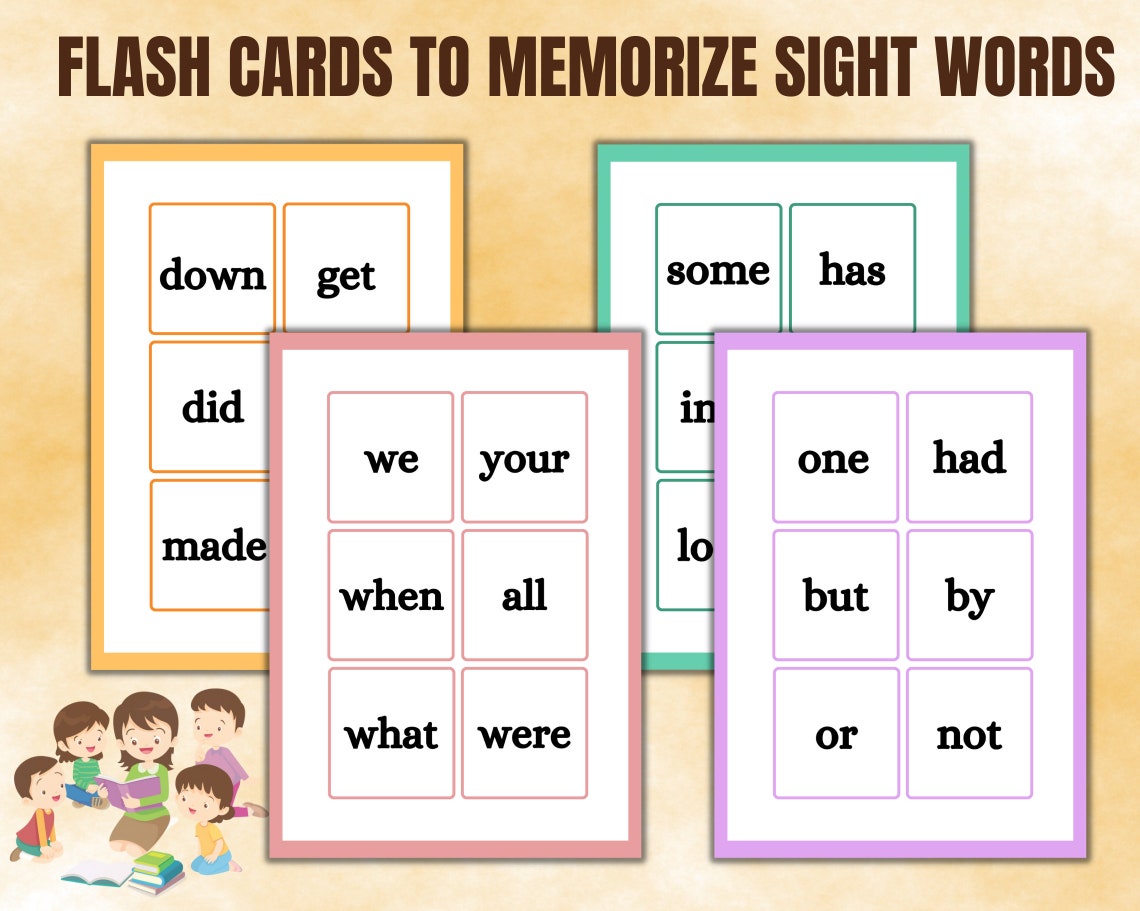 199 Sight Words Worksheets, Sight Words Printable, Sight Words Flash ...