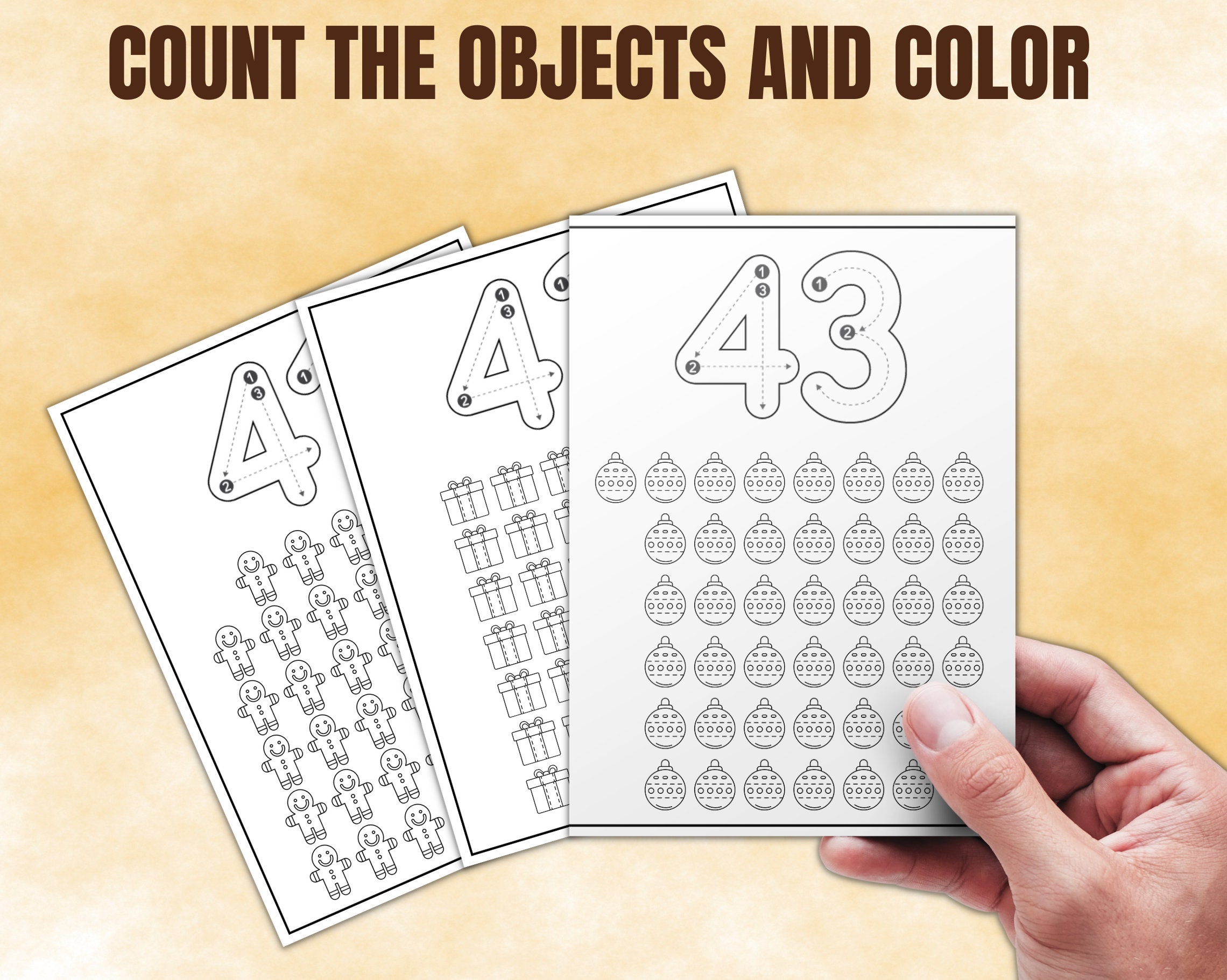 200 Number Tracing Worksheets Traceable Numbers Preschool - Etsy