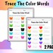 Printable Tracing Worksheet Bundle, Alphabet Number Letter Color Shape ...