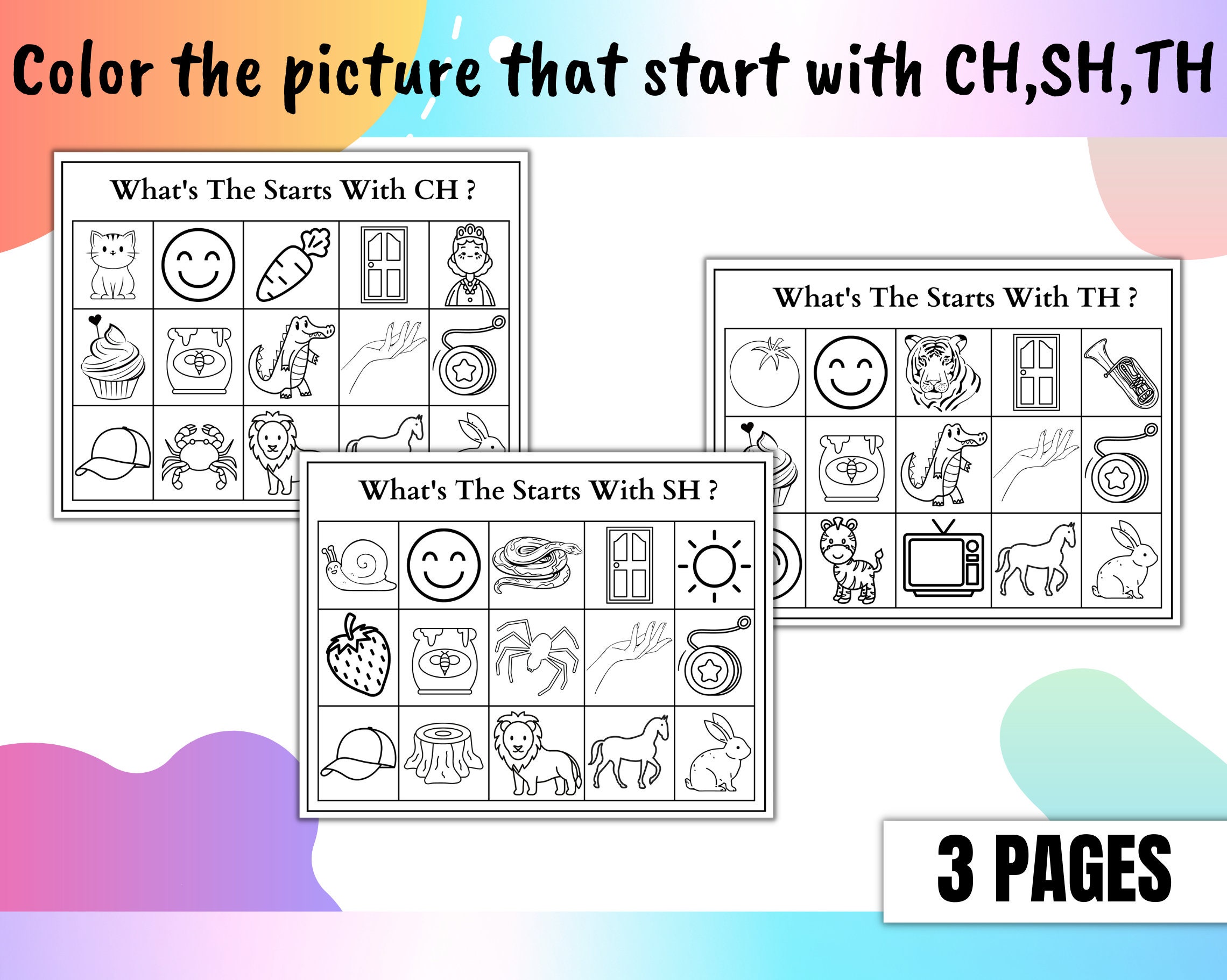 40 Alphabet Letter Sounds Worksheets Preschool-kdg Phonics - Etsy