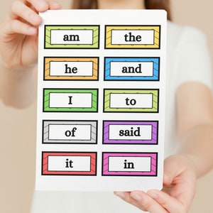 Sight Words Flashcards Printable, Kindergarten to 3rd Grade Sight Words ...