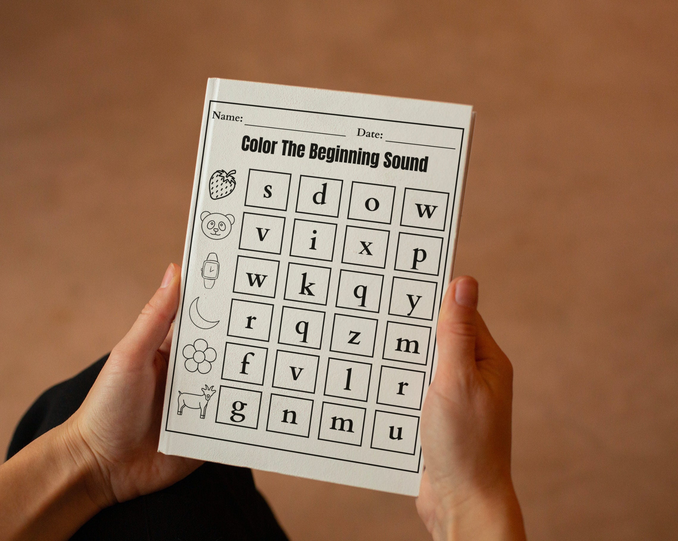 10 Printable Beginning Sounds Worksheets, Initial Sound Practice ...