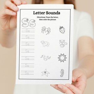 26 Alphabet Letter Sounds Worksheets Printable, Preschool Worksheets ...