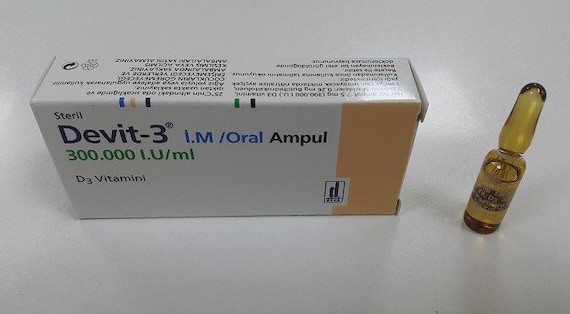 Devit3 Vitamin D3 Ampoules the Highest Dosage Can Be Taken - Etsy