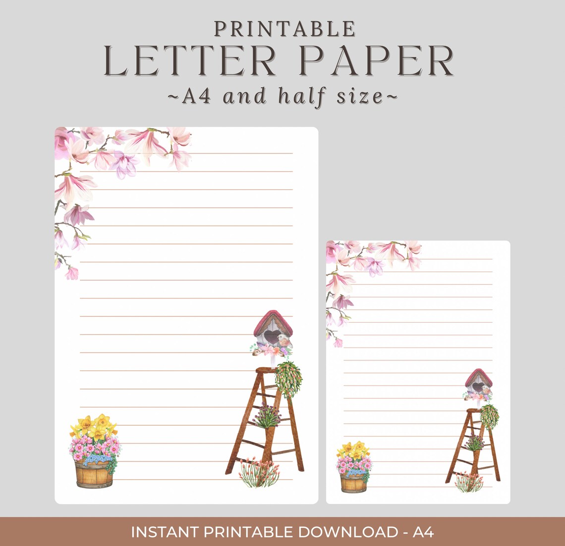 Printable Letter Paper. Printable Stationary Lined Paper. Letter ...