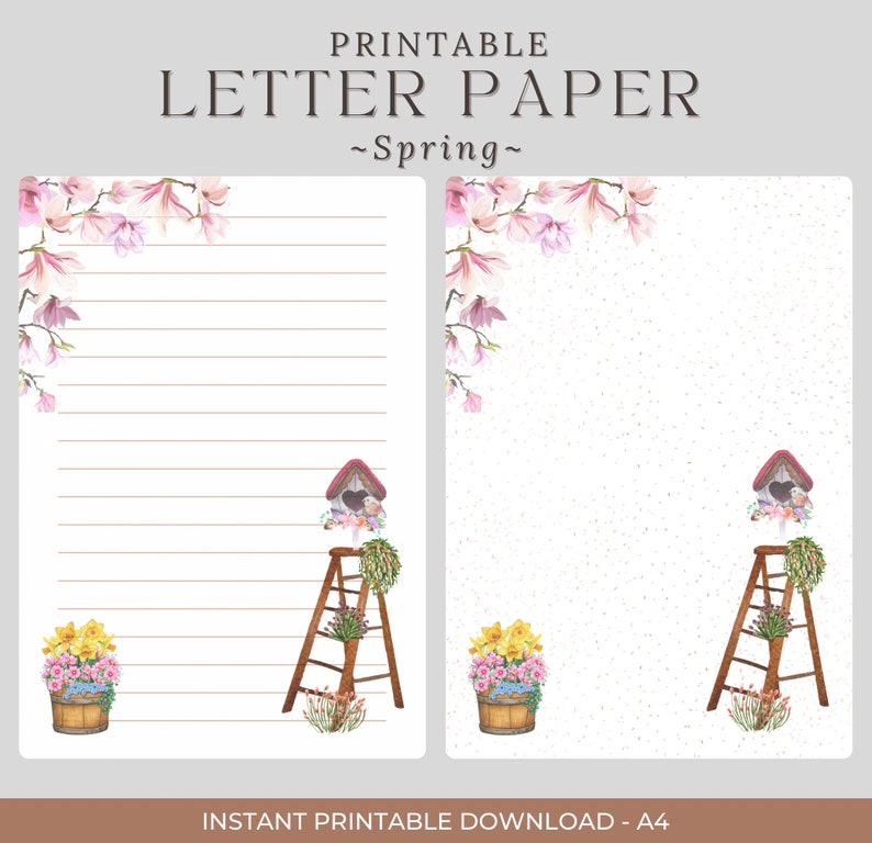 Printable Letter Paper. Printable Stationary Lined Paper. Letter ...