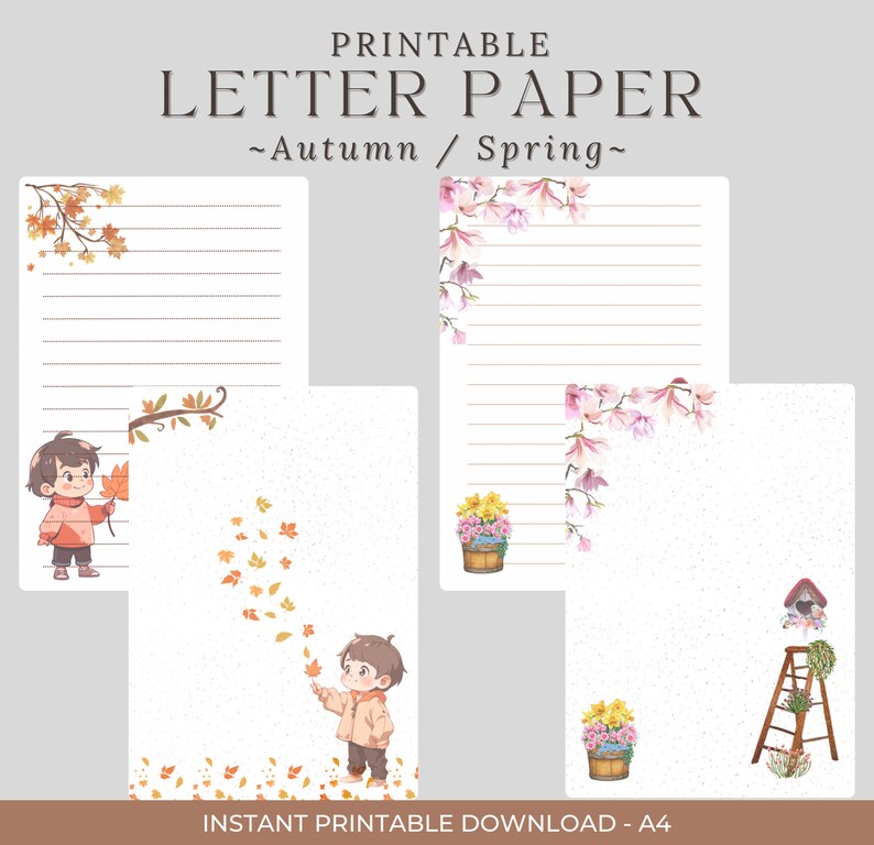Printable Letter Paper. Printable Stationary Lined Paper. Letter ...