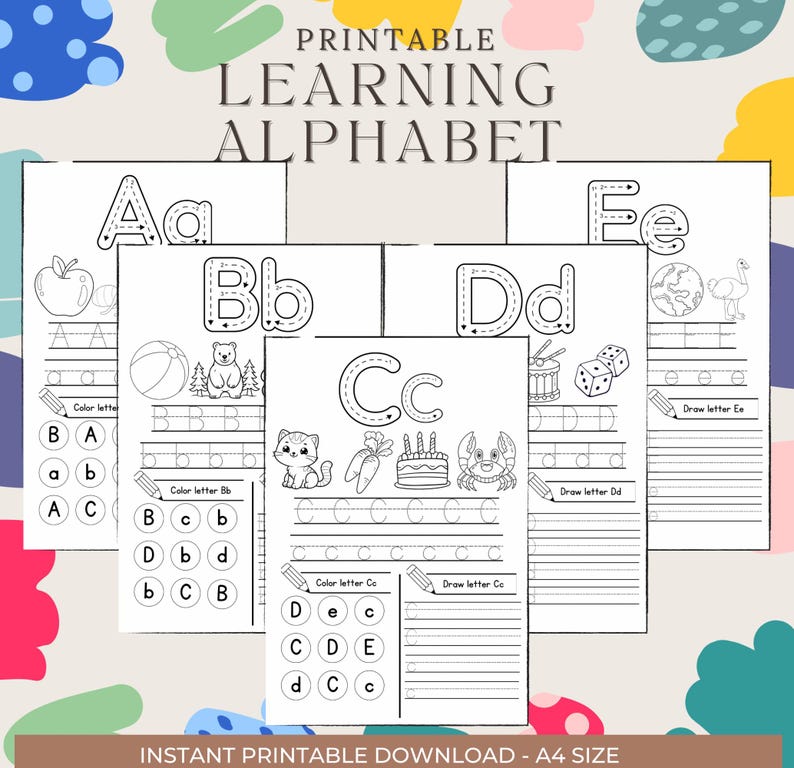 Learning Alphabet (activity Worksheet) - for Littler Learners ...