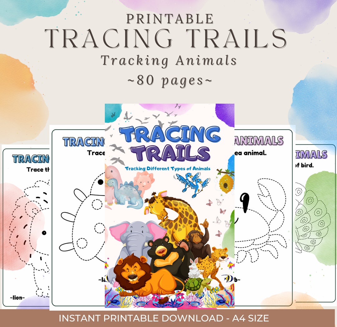 Tracing Trails (worksheet) - Tracking Animals/ Forlittle Learners ...