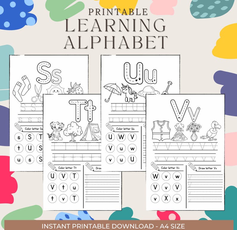 Learning Alphabet (activity Worksheet) - for Littler Learners ...