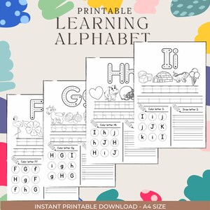 Learning Alphabet (activity Worksheet) - for Littler Learners ...
