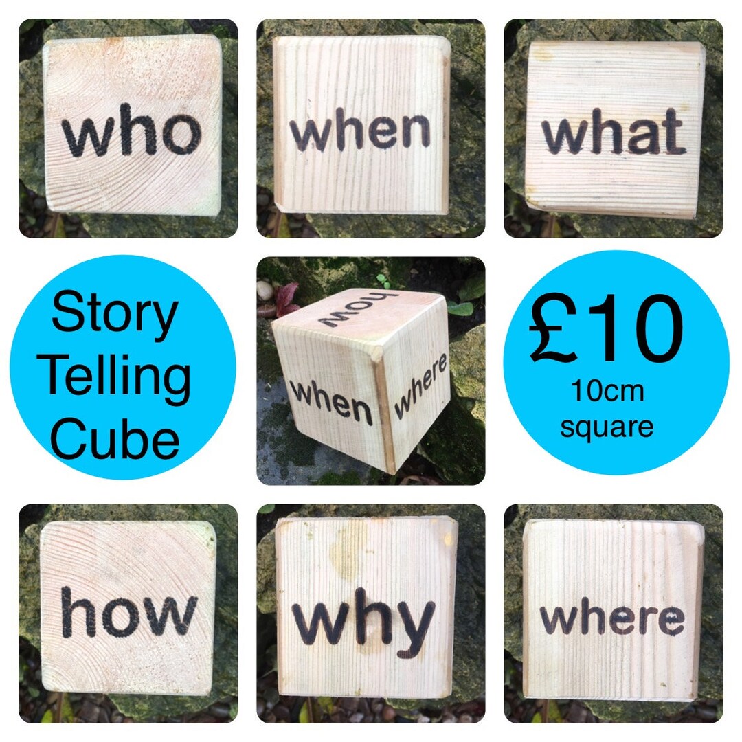 Wooden Cube for Storytelling 10cm Sq. - Etsy