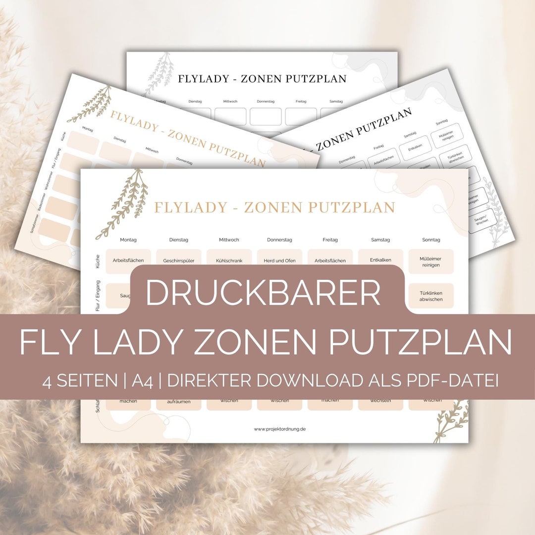 Flylady Zone Planner: Instructions & Templates for Effective ...