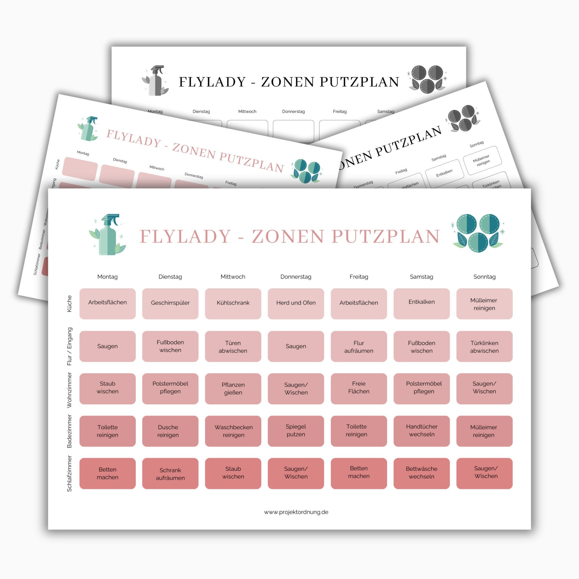 FlyLady Zonenplaner: Anleitung & Vorlagen für effektive - Etsy Österreich