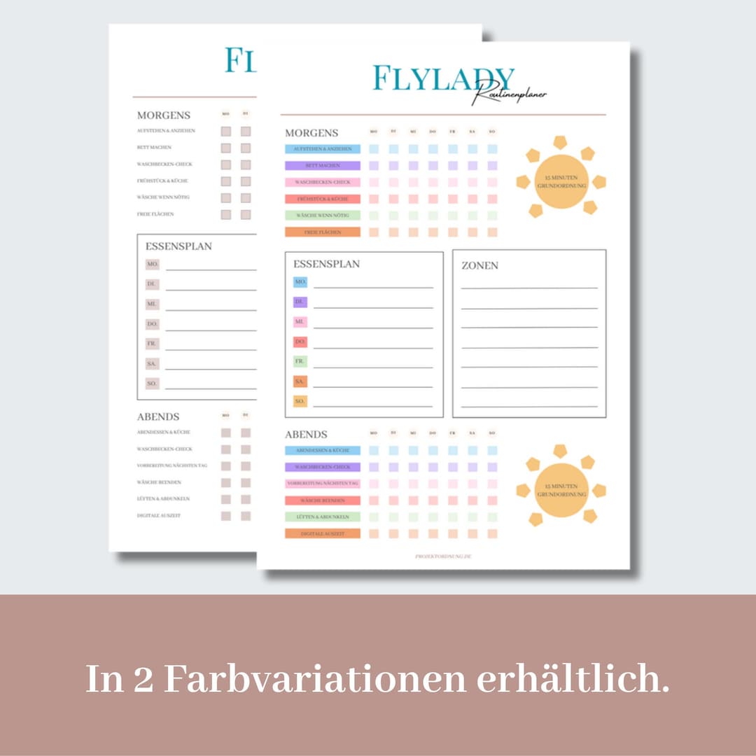 Flylady Routine Planner: Instructions & Templates for Effective ...