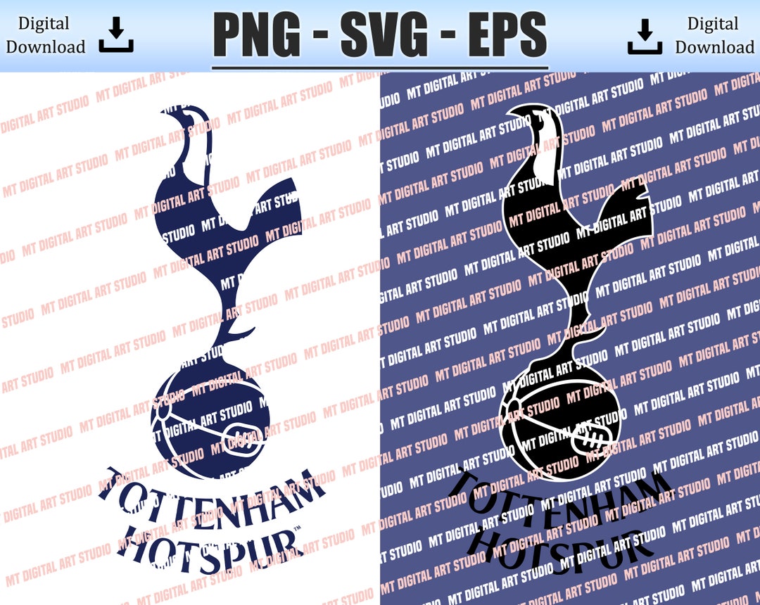 Tottenham SVG PNG EPS Sport Silhouette Vector File - Etsy