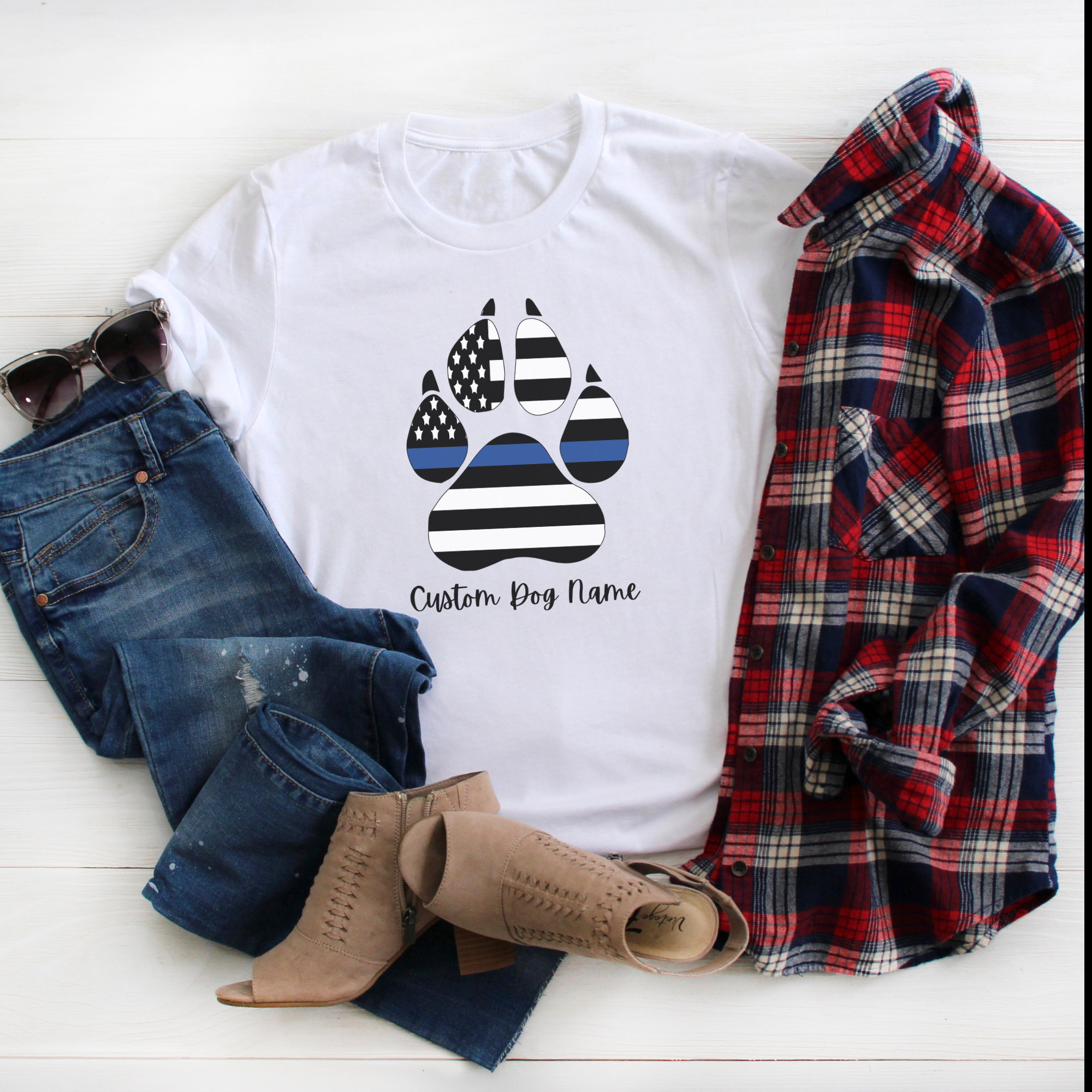 Custom Police Dog K9 Shirt, Police Officer Gifts, Personalized Police ...