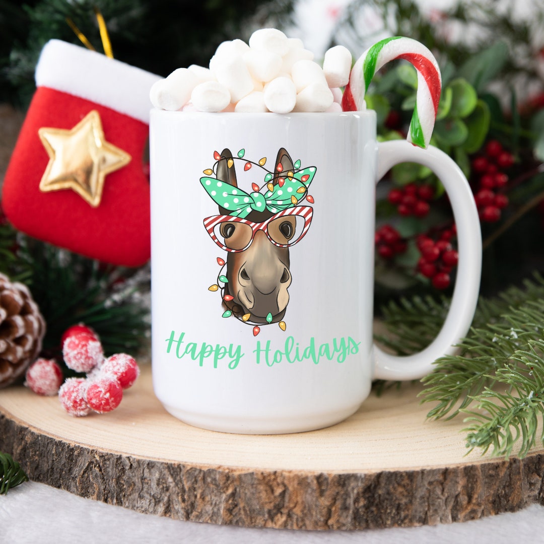 Donkey Cup, Christmas Mugs, Donkey Gifts, Farm Animal Mug, Best Friends ...