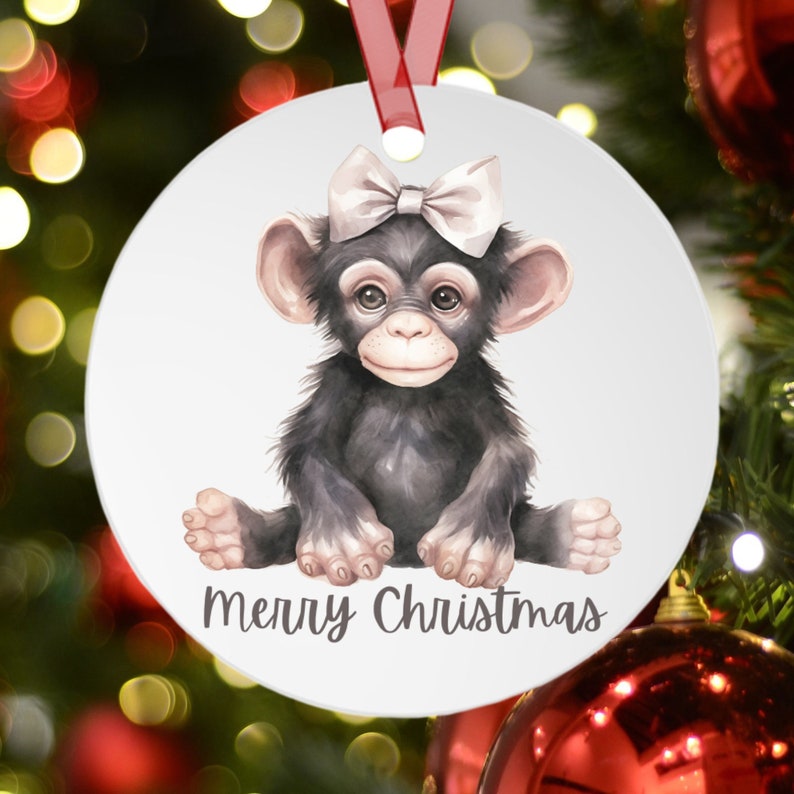 Monkey Christmas Ornament, Cute Monkey Gift, Baby Monkey Gift, Animal ...
