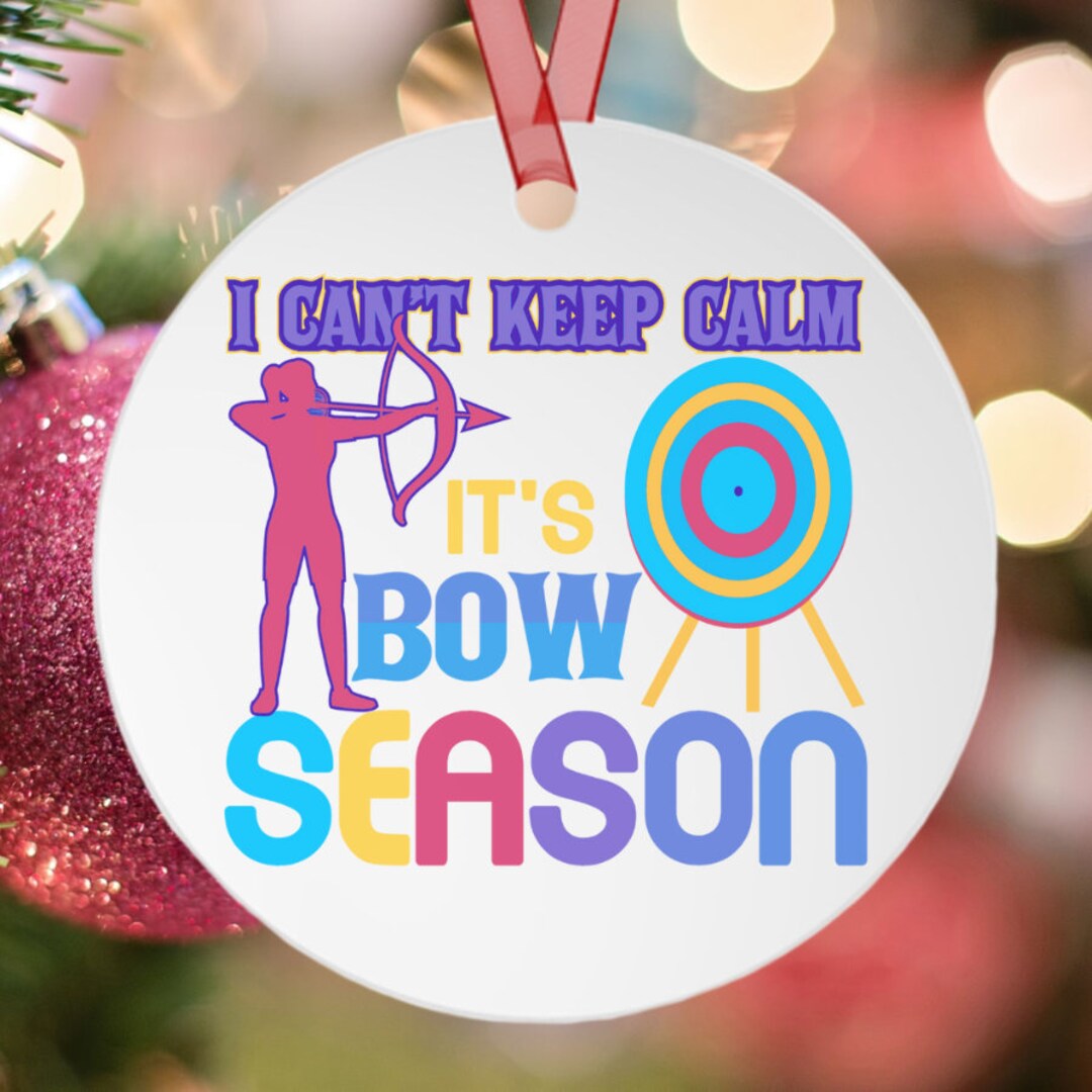 Custom Christmas Ornament, Archery Gift, Bow and Arrow, Christmas Gift ...