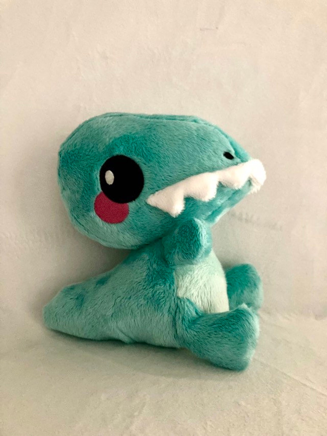 Aqua Baby Tyrannosaurus T-rex Dinosaur Plush - Soft Toy - Hand Made ...