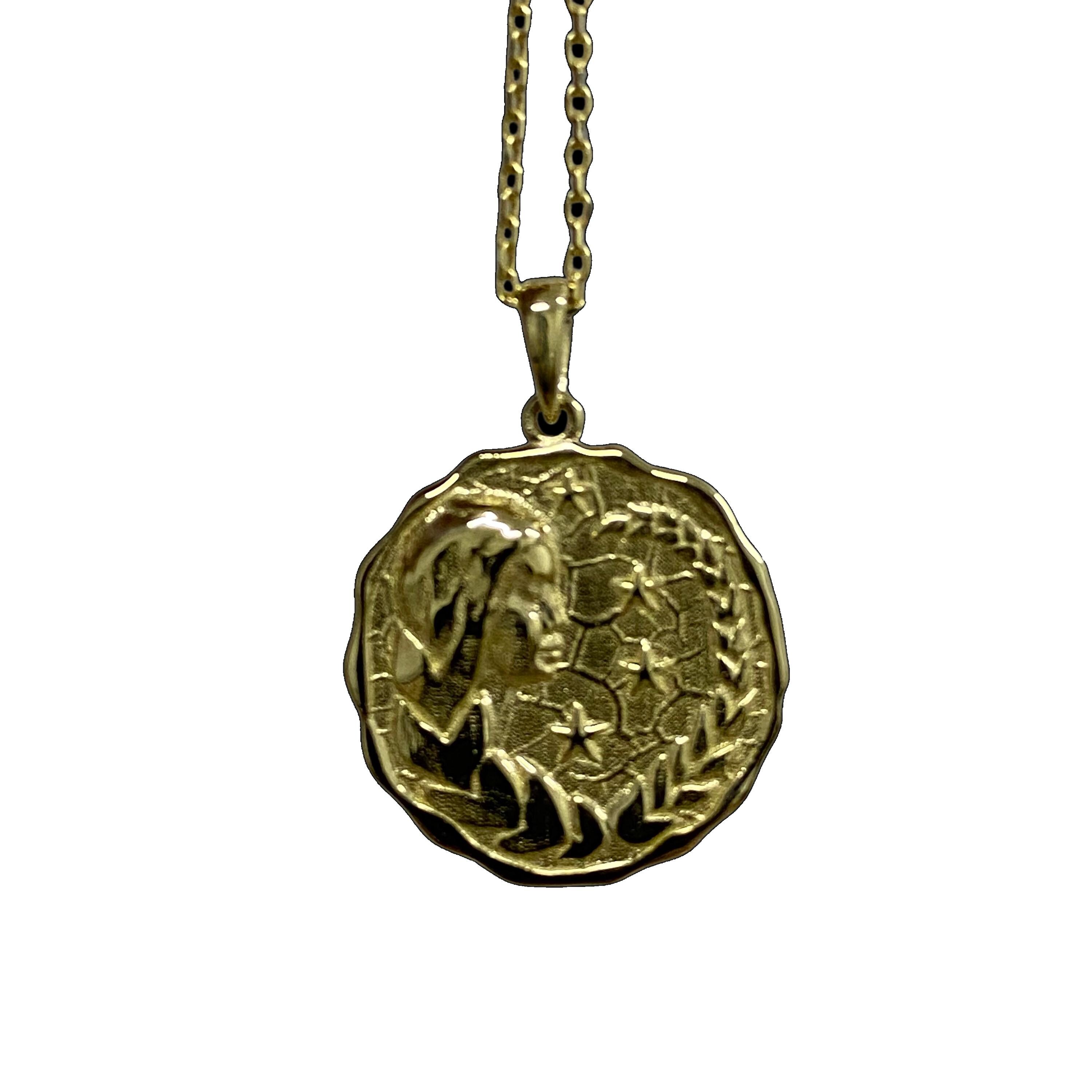 Virgo Zodiac Jewelry 14k & 10k Gold Options Elegant Virgo Necklace ...