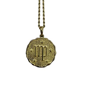 Virgo Zodiac Jewelry 14k & 10k Gold Options Elegant Virgo Necklace ...