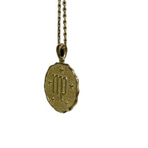 Virgo Zodiac Jewelry 14k & 10k Gold Options Elegant Virgo Necklace ...