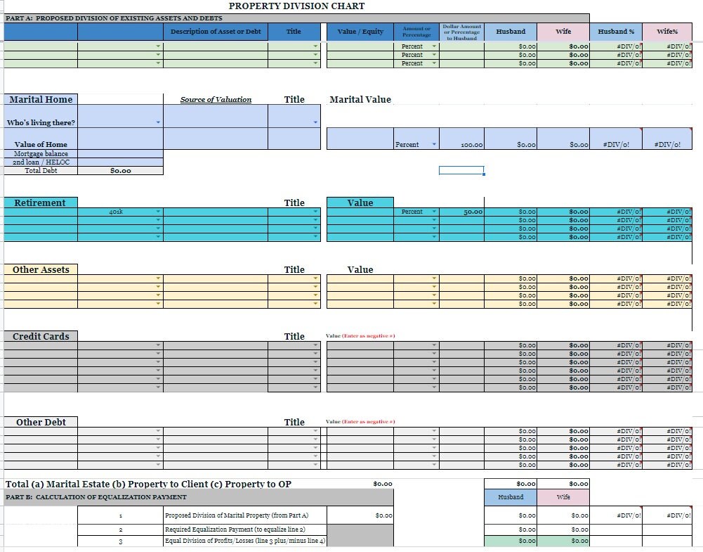 Family Law - Full Case Plan Bundle - Google Sheets & Excel - Etsy