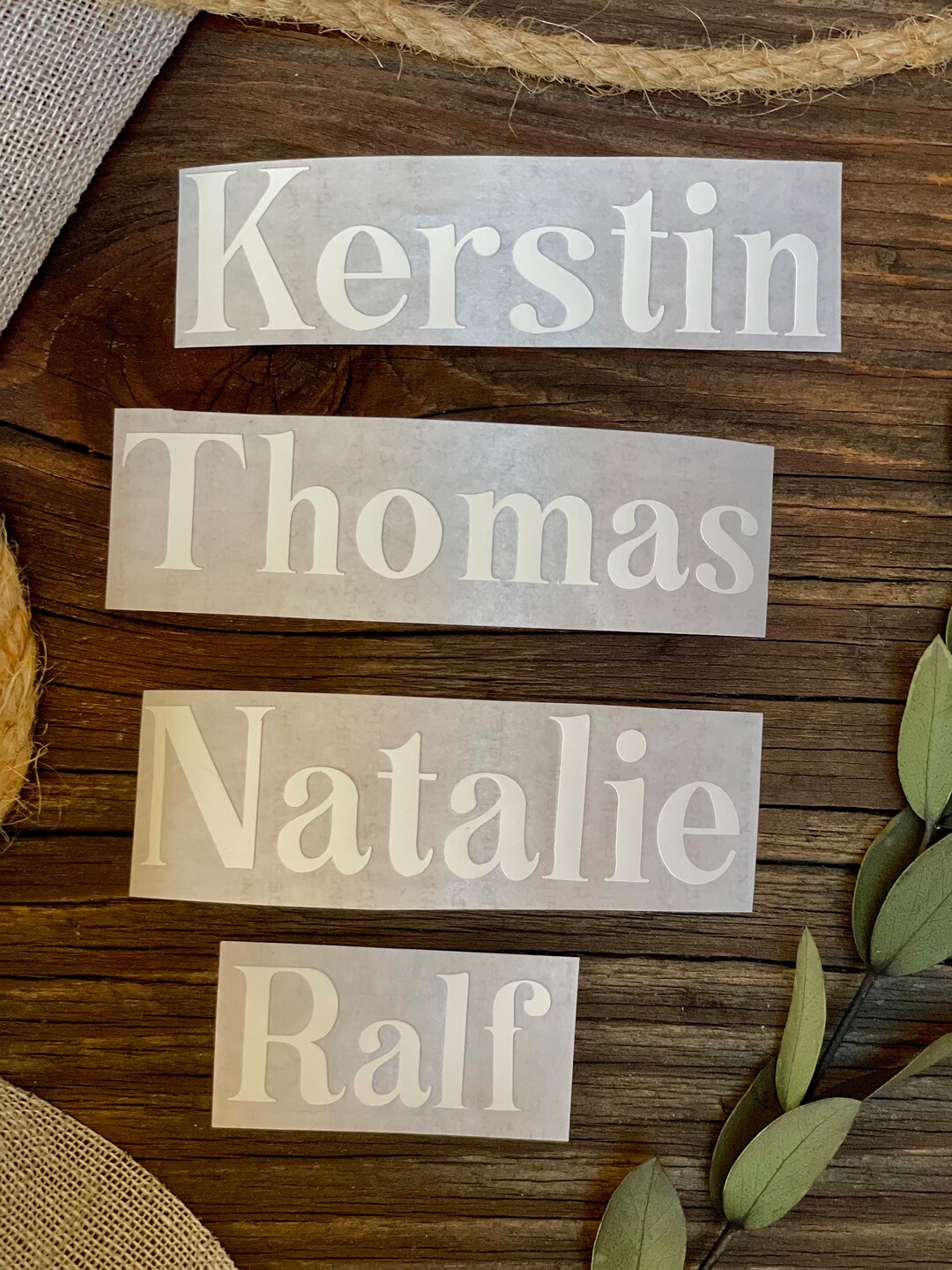 Customizable Vinyl Stickers/decals font 37 - Etsy