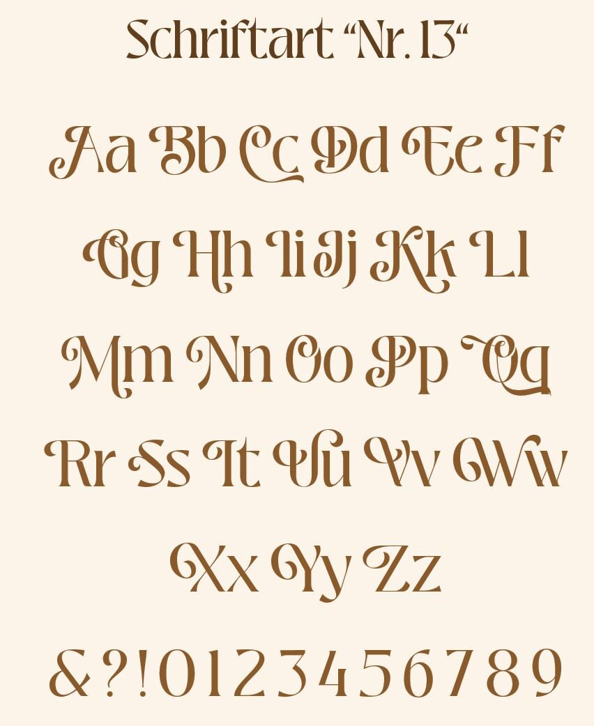 Personalized Vinyl Stickers/decals font 13 - Etsy