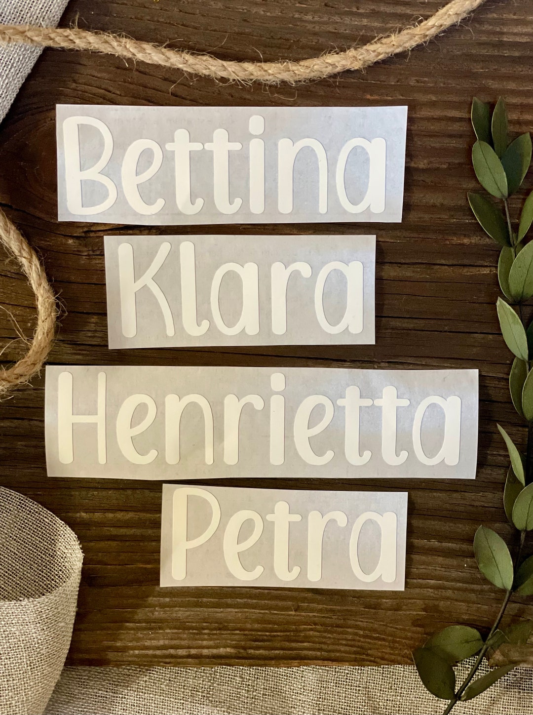 Customizable Vinyl Stickers/decals font 17 - Etsy